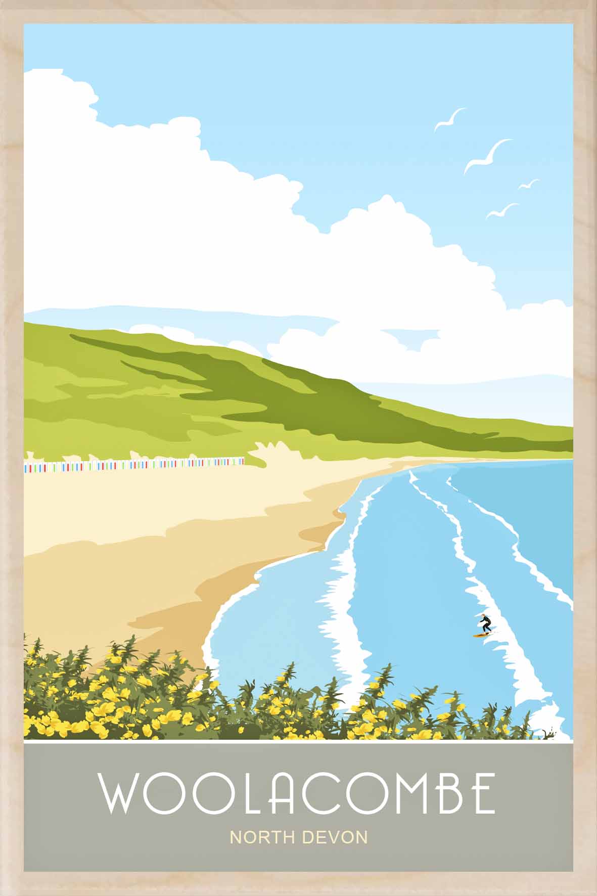 Woolacombe | Devon | The Wooden Postcard Company – THE WOODEN POSTCARD ...